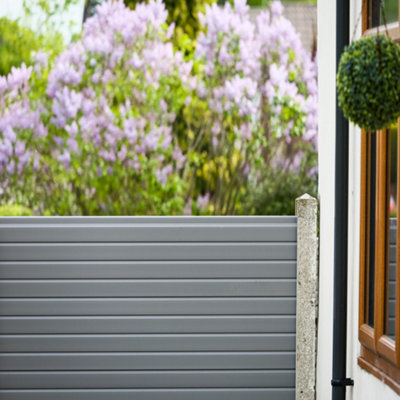 Composite Plastic Fencing Panels - Liniar Fencing Fence Board - Carbon ...