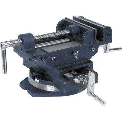 Compound Cross Vice - 150mm Steel Jaws - Swivel Base - Drilling ...