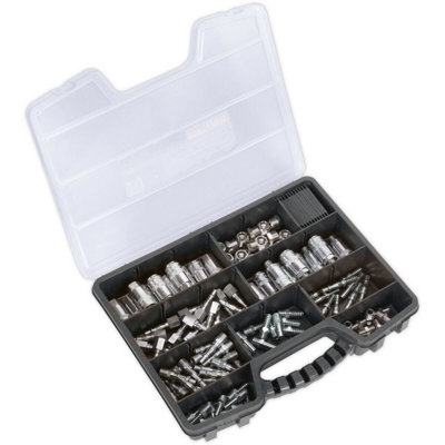 Comprehensive 100 Piece Air Line Coupling Kit with Hose Adapters and ...
