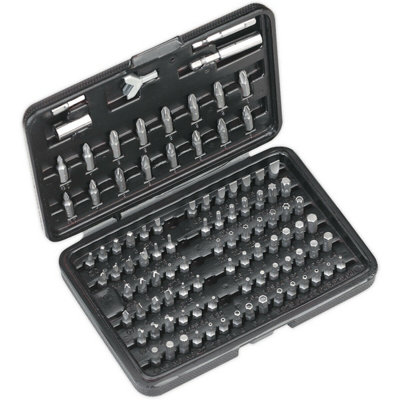 Comprehensive 100 Piece Power Tool Security Bit Set with Chrome Steel ...