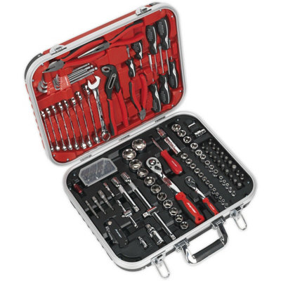 Comprehensive 136pc Mechanic's Tool Kit with Sockets, Ratchets, and ...