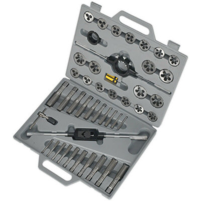 Comprehensive 45pc Metric Tap and Die Set for Precision Threading - M6 ...