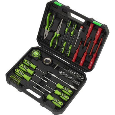 Comprehensive 73pc Premium Tool Kit with Sockets, Screwdrivers, Pliers ...