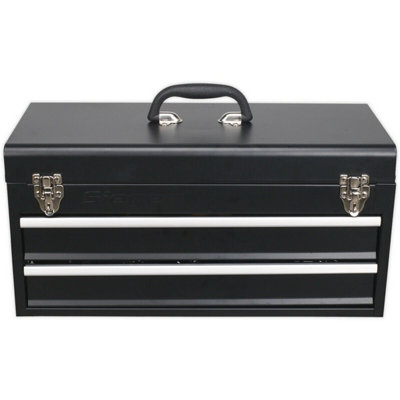 Comprehensive 90pc Tool Set with Portable 2 Drawer Tool Chest for DIY ...