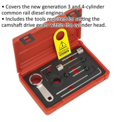 Comprehensive Diesel Engine Timing Tool Kit for 1.4, 1.6, and 2.0D Engines