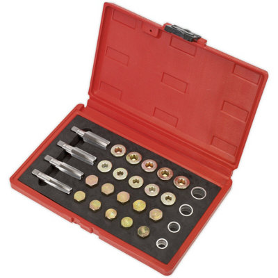 Comprehensive Drain Plug Thread Repair Set for Sump and Gearbox