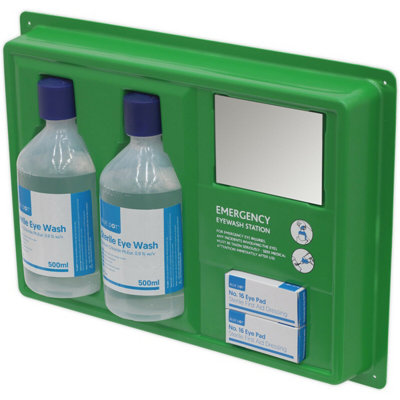 Comprehensive Sterile Eye and Wound Washing Station for Workplace Safety