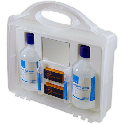 Shop Comprehensive Sterile Eye & Wound Wash Station with Wall Bracket ...