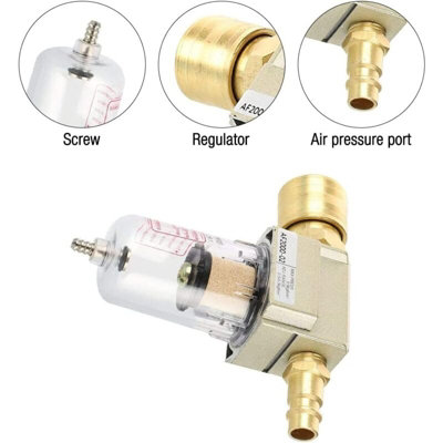 Compressed air filter water oil separator with quick connection one ...