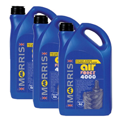 Compressor Oil ISO VG 46 MORRIS Air Force 4000 Ashless Compressor Oil 3x5L