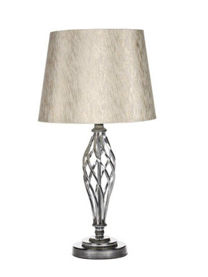 Compton Chrome Table Lamp and Shade