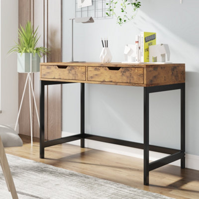Computer Desk Dressing Table with 2 Drawers Work Table Home Office ...