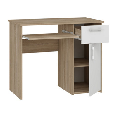 Computer Desk Maja Oak / White