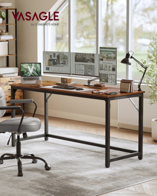 Computer Desk, Office Desk, 160 x 60 x 76 cm, for Study, Bedroom ...
