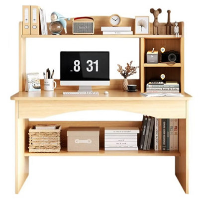 Computer Desk Study Table Writing Shelves Home Office Wooden ...