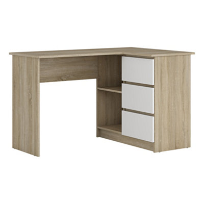 Computer desk Universal Sonoma oak / White Alba