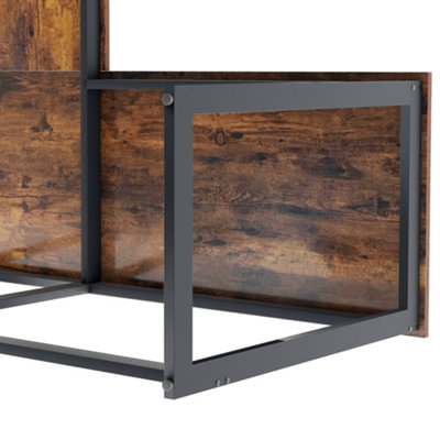 Computer Desk with Self Corner Desk Work Table Home Office Table ...