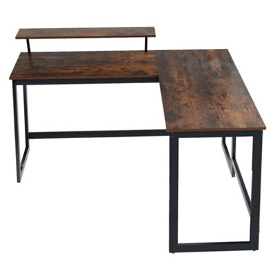 Computer Desk with Self Corner Desk Work Table Home Office Table ...