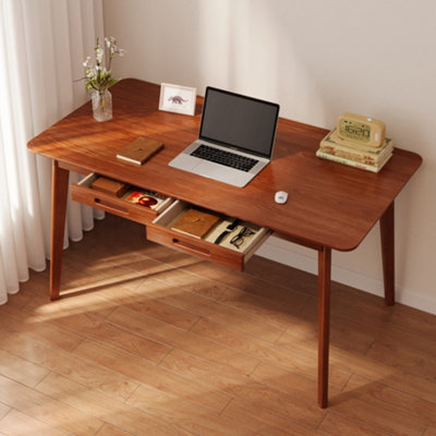 Computer Office Desk for Student and work- Desk with Shelf - Modern ...