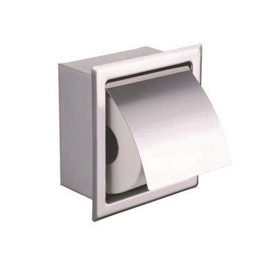 Concealed Square Single Toilet Roll Tissue Paper Holder Recessed ...