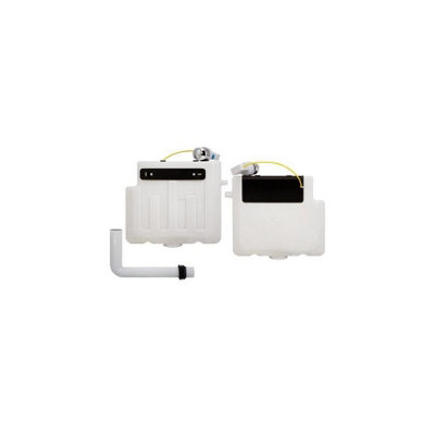 Concealed Toilet Cistern Dual with Flush Polished Chrome Push Button ...
