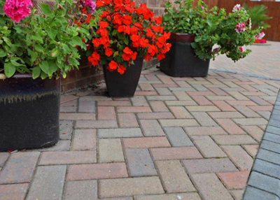 Concrete Block Paving Burnt Oker 200 x 100 x 50mm - Pack of 488