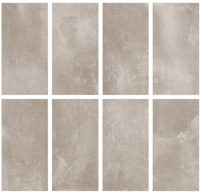 Concrete Gris Cement Effect Matt Porcelain Indoor Wall & Floor Tiles ...