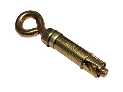 Concrete Ground Anchor Eye Bolts - M8 X 60MM - Pack of 25 (Threaded ...