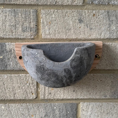 Concrete House Martin Bird Nest Box Rounded Half Cup Nester