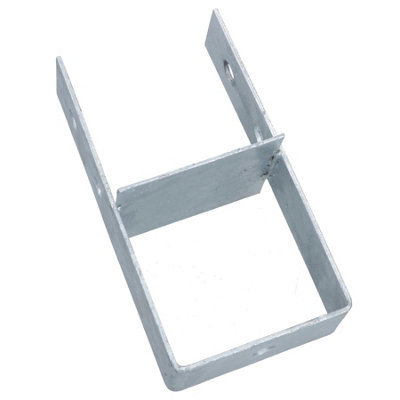 Concrete In Wooden Post U Support Base Bracket 100 x 100mm Decking 8PK