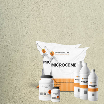 Concrete Lab Light Buff Satin Microcement Outdoor Worktop Kit 10m2