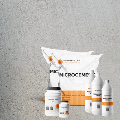 Concrete Lab Light Grey Satin Microcement Outdoor Worktop Kit 10m2