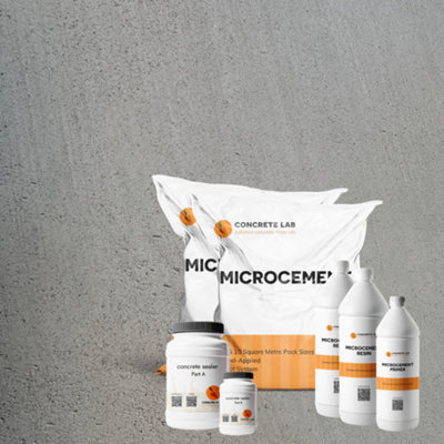 Concrete Lab Mid Grey Satin Microcement Outdoor Worktop Kit 10m2