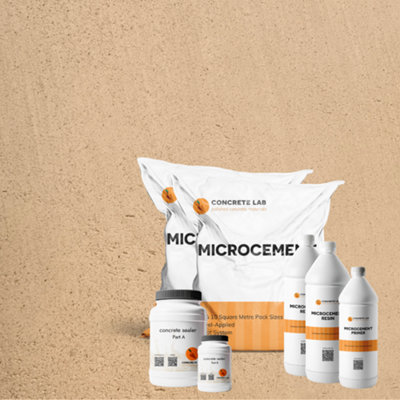 Concrete Lab Nut Brown Satin Microcement Floor Kit 10m2