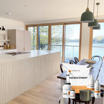 Concrete Lab Nut Brown Satin Microcement Worktop Kit 5m2