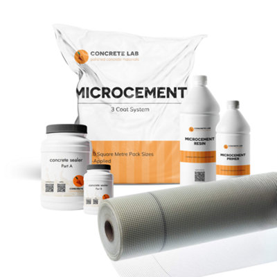 Concrete Lab Off White Satin Microcement Outdoor Worktop Kit 10m2