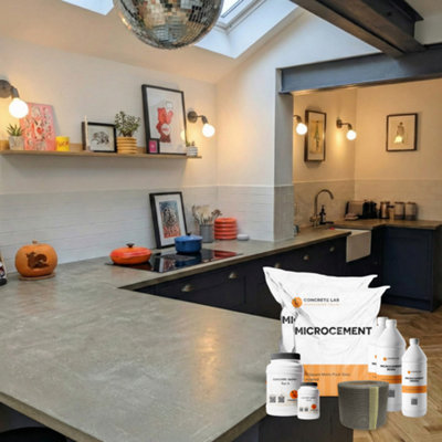 Concrete Lab Pink Satin Microcement Worktop Kit 10m2