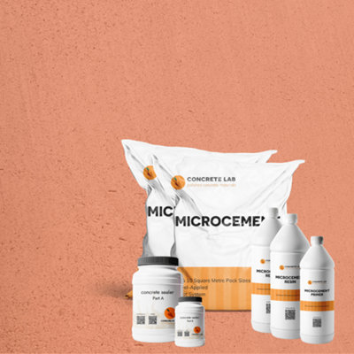 Concrete Lab Terracotta Matt Microcement Worktop Kit 5m2