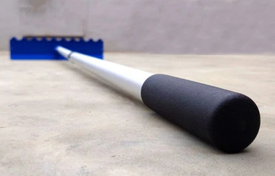Concrete Rake Placer Dual Use Spreader Tamper Tool with Telescopic Handle