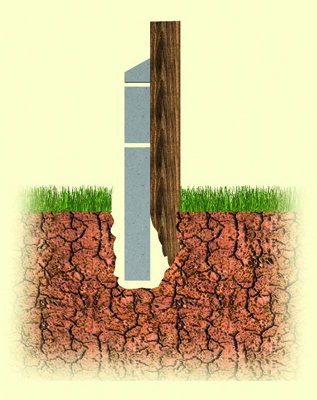 Concrete Repair Spur Posts for Wooden Fence Posts 1000 x 75 x75mm