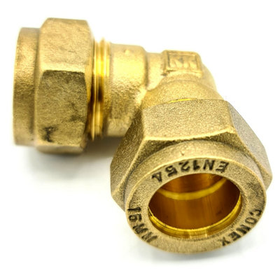 Conex 15mm x 15mm Elbow Coupler Adaptor Brass Compression Fittings ...