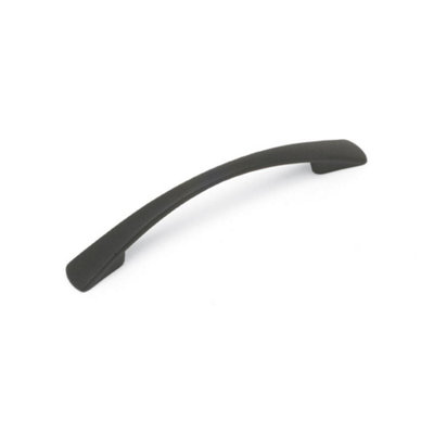 Conical Tapered Kitchen Cabinets Bow Handle, 96mm Centres, Black ...