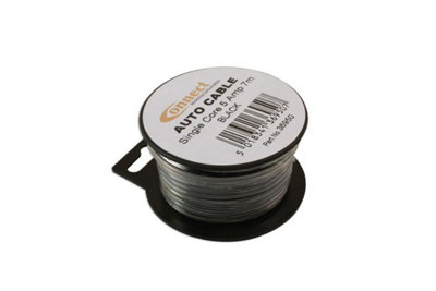 CONNECT 36950 Black Single Core Auto Cable General Purpose 9/0.30 7m ...