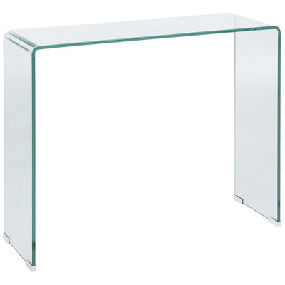 Console Table KENDALL Tempered Glass Transparent