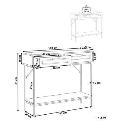 Console Table PASCO Light Brown