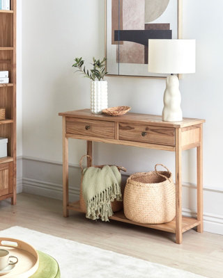 Console Table SALTON Sassafras Wood Brown