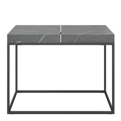 Console Table Seren Grey Marble Effect MDF Top 8cm Thick Living Room ...