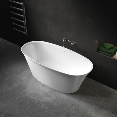 CONSTABLE STONE FREESTANDING BATH 1700 - MATT WHITE