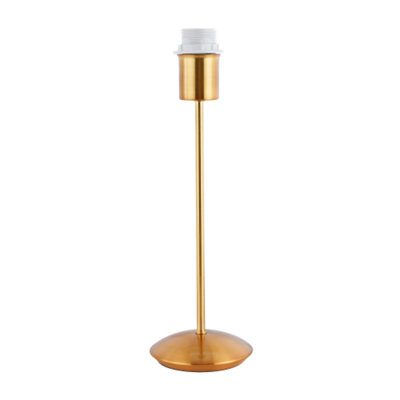 Contemporary and Sleek Brushed Gold Metal Table Lamp Base with Inline ...