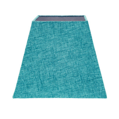 Contemporary and Sleek Teal Linen Fabric Empire Square Lamp Shade 60w ...